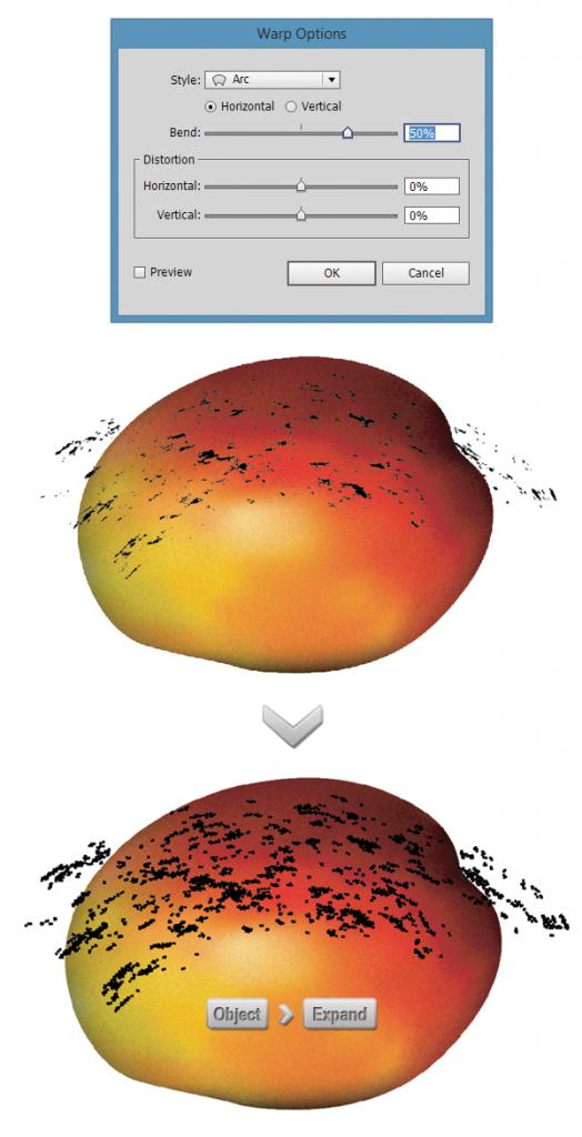 How to create a Realistic Mango in Adobe Illustrator?