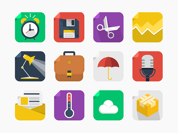 20-free-square-icons - Vectorgraphit - Blog