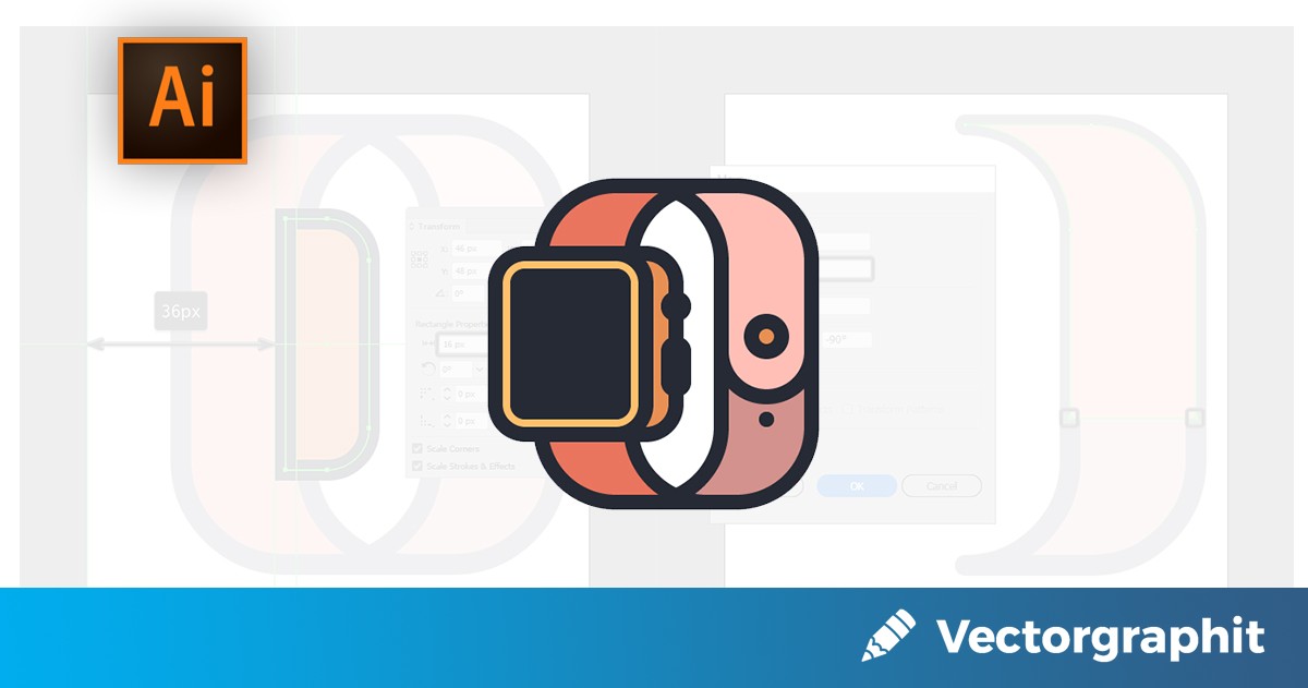 Create a Smartwatch Icon in Adobe Illustrator - Vectorgraphit - Blog