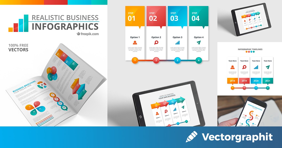 Free Download: Realistic Infographics - Vectorgraphit - Blog