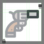 Adobe Illustrator Tutorial - How to create a Revolver Icon ...